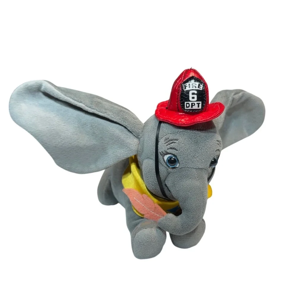 Disney | Toys | Disney Dumbo Plush 6 Firefighter Fire Dept Helmet Magic ...